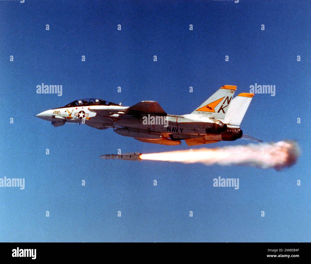 A US Navy (USN) F-14A Tomcat, Fighter Squadron 21 (VF-21), Freelancers ...