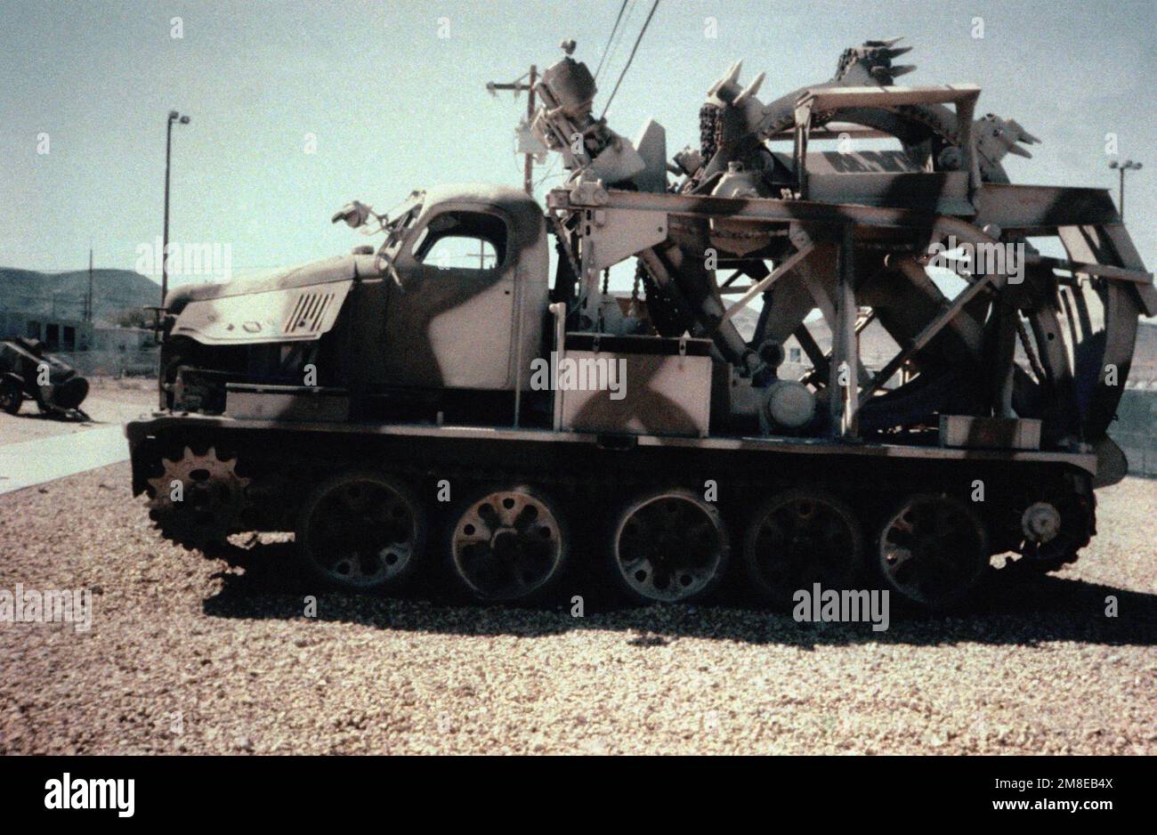 Left side view, on display, Soviet BMT High Speed Ditching Machine ...