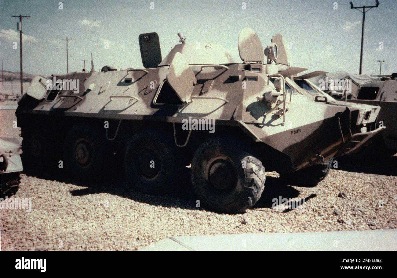 Right side view, on display, Soviet BR-60P Armored Personnel Carrier ...