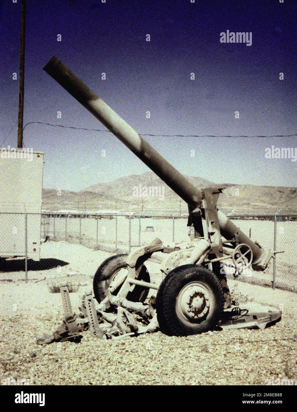 Right side view, on display, Soviet M-160 160mm mortar. Country ...