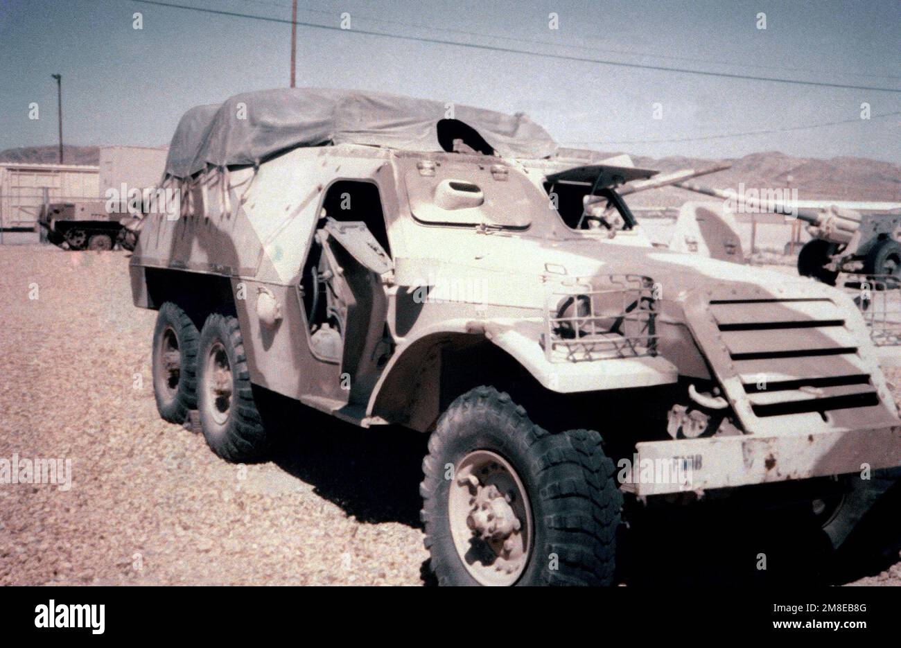 Right front view, on display, Soviet BRT-152 Armored Personnel Carrier ...