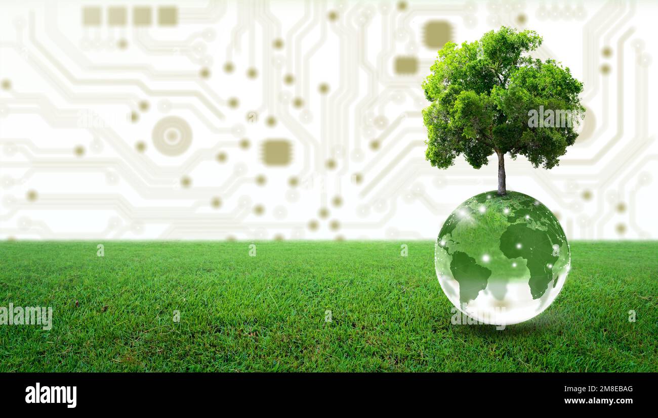 Abstract techno background globe hi-res stock photography and images ...