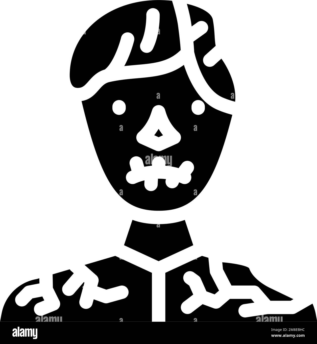 zombie horror glyph icon vector illustration Stock Vector Image & Art ...