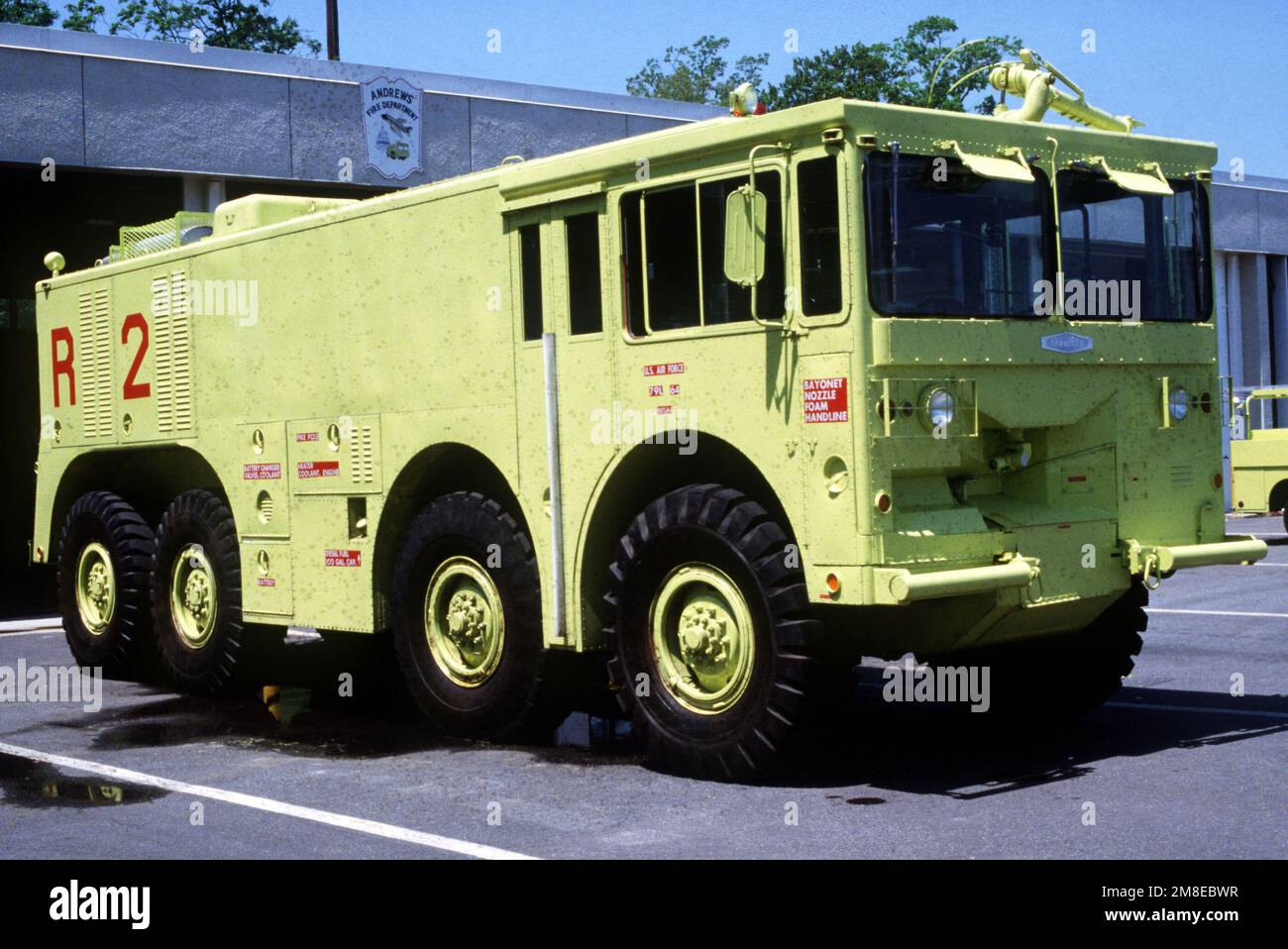 A right side view of an Air Force A/S32P-2 large capacity firefighting ...