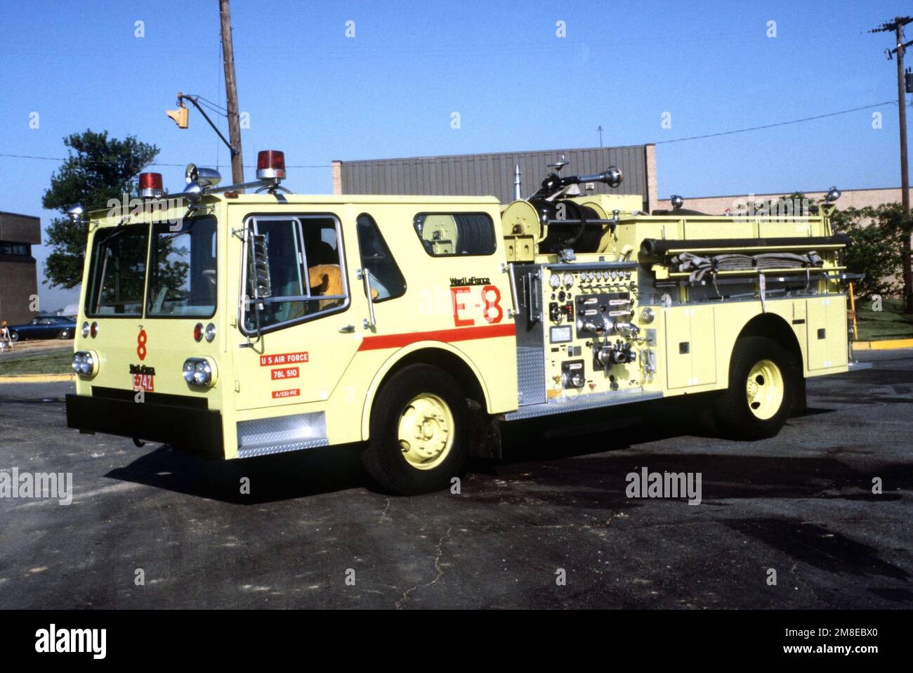 A left side view of a diesel engine version of an Air Force A/S32P-12 ...