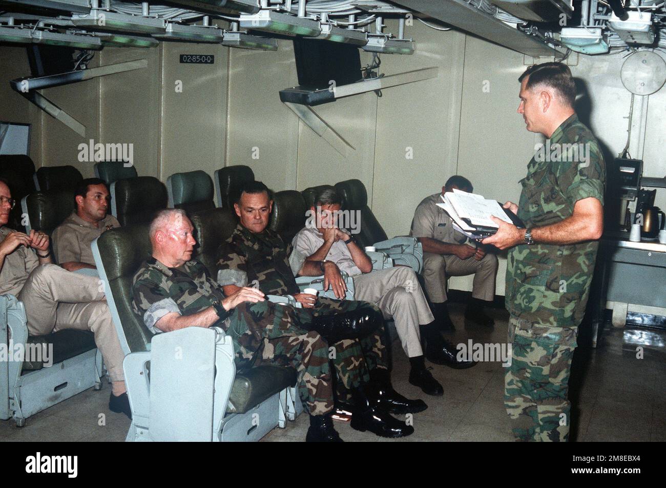 Commandant of the Marine Corps General Alfred M. Gray, seated at center ...