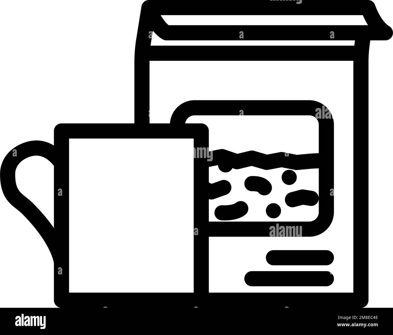 tea artichoke line icon vector. tea artichoke sign. isolated contour ...