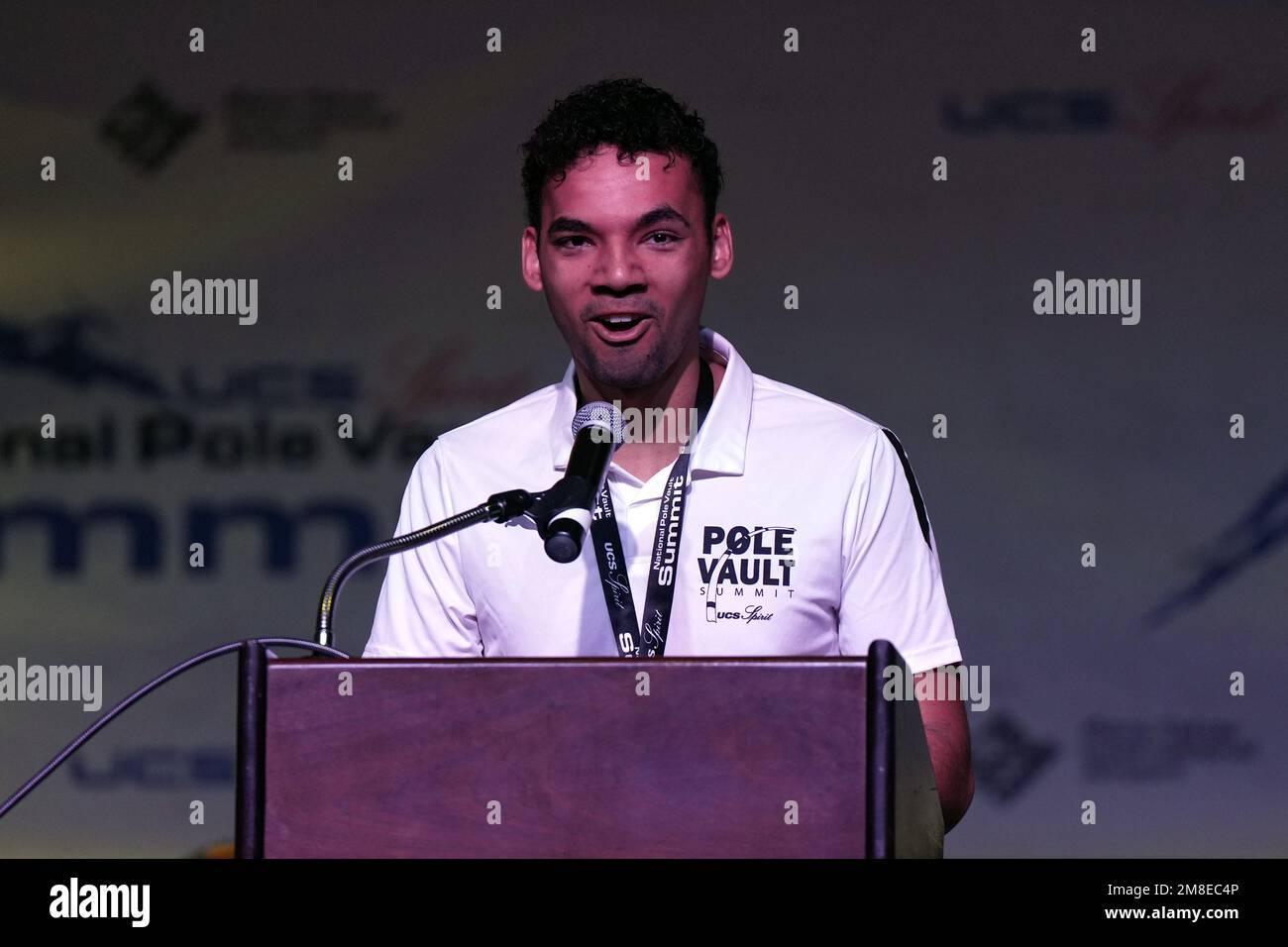 Zachary Green speaks during the opening session of the UCS Spirit ...