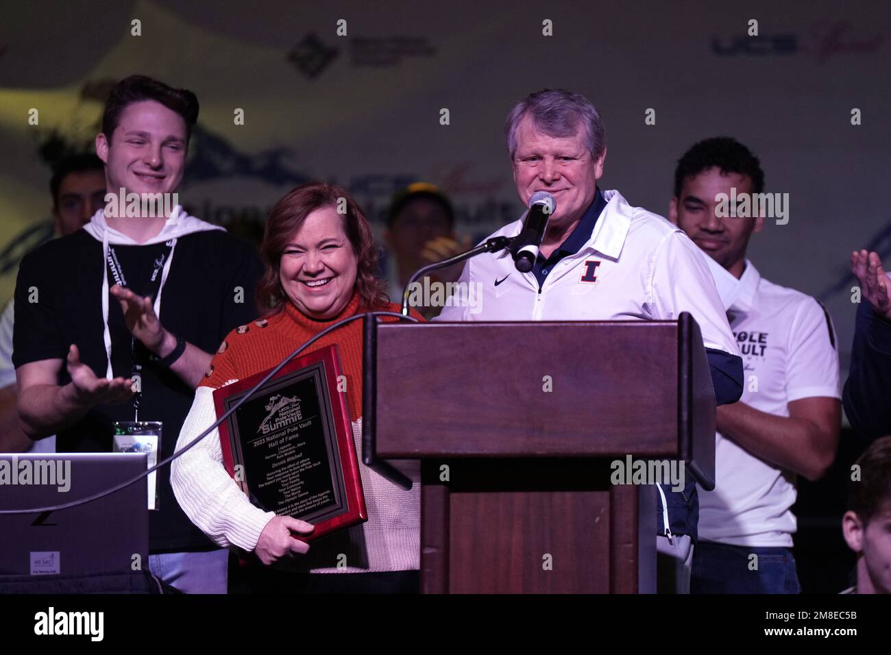 Hall of Fame inductee and Illinois Fighting Illini coach Dennis ...
