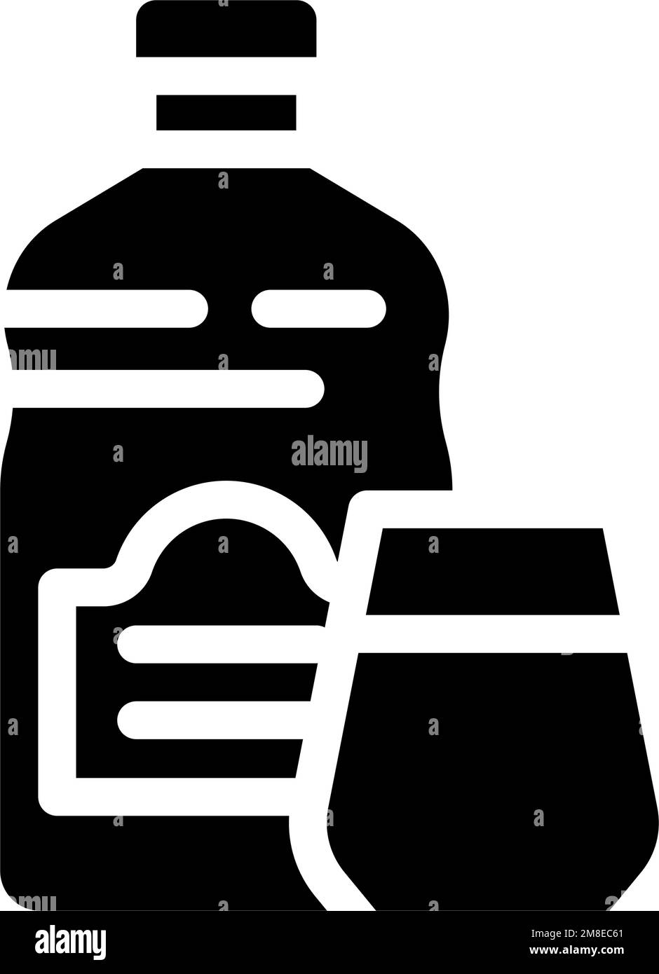 juice pomegranate glyph icon vector illustration Stock Vector Image ...