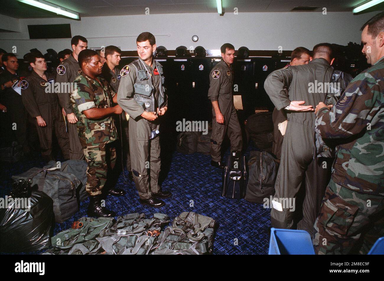 Pilots and navigators of the 492nd Tactical Fighter Squadron (492nd TFS ...