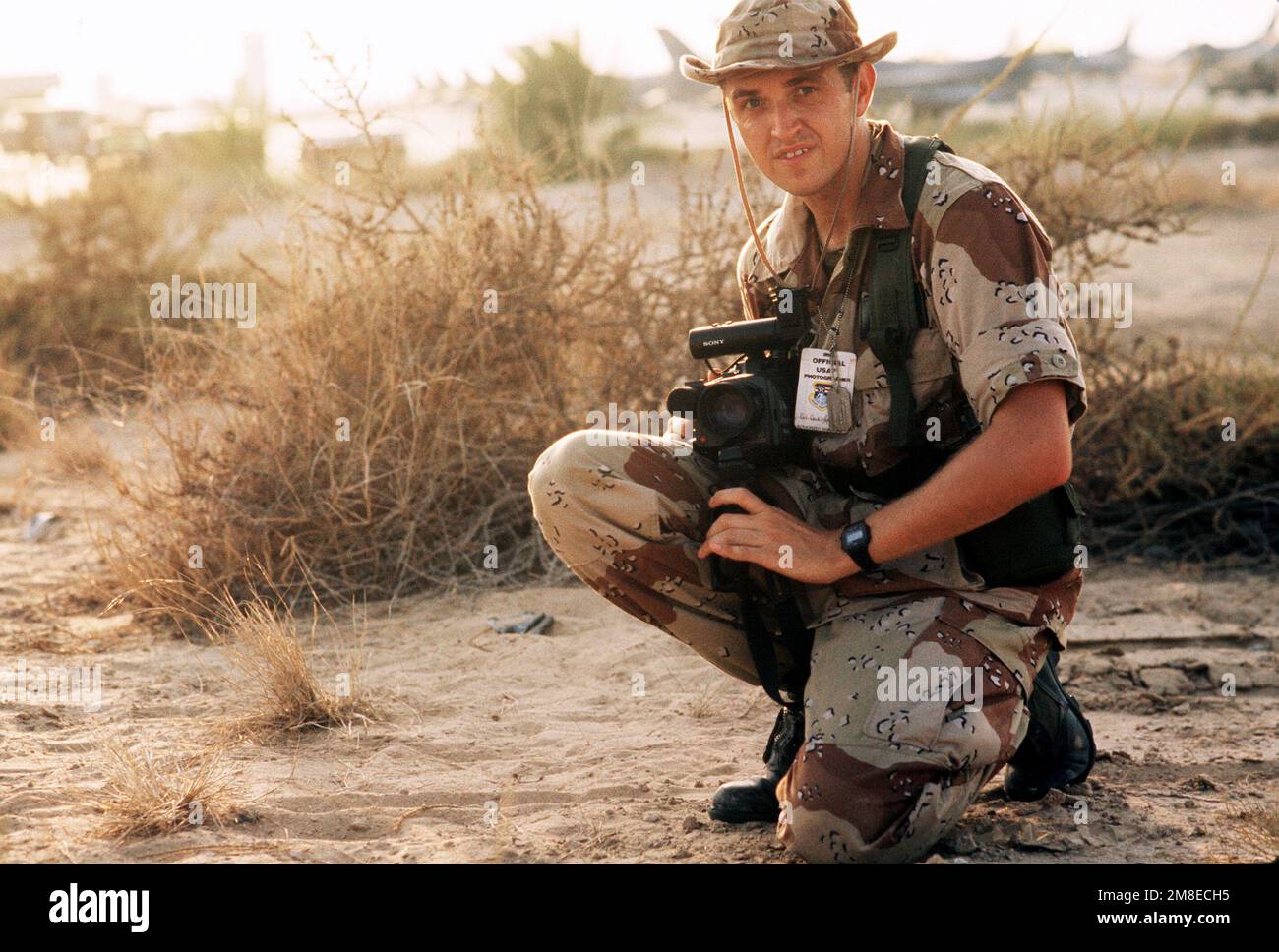 SGT. Joe M. Austin, combat cameraman from Detachment 8, 1365th ...