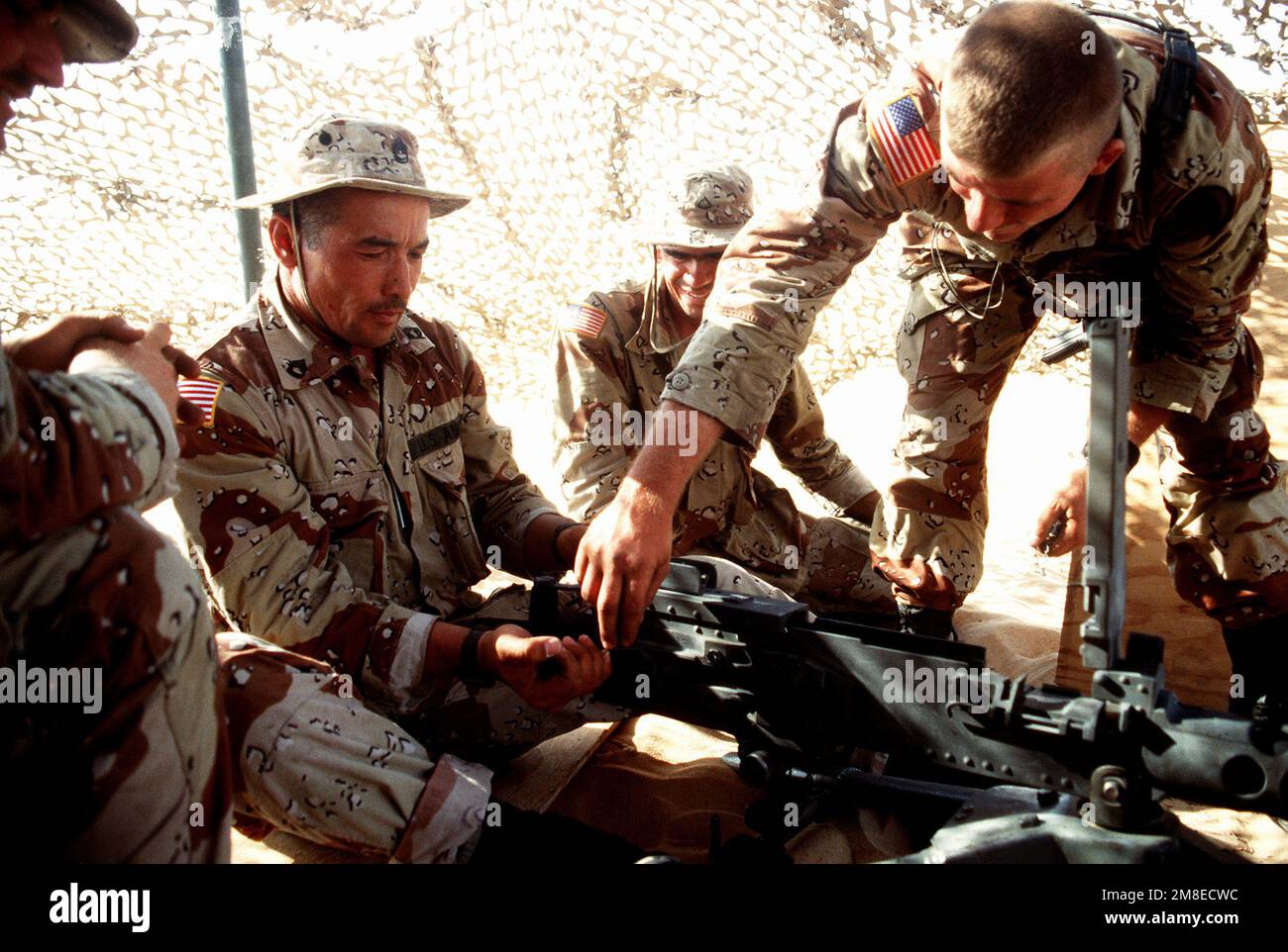 A soldier of the 24th Infantry Division (Mechanized) asks a question ...