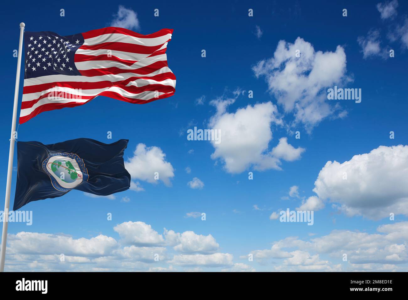 Minsk, Belarus - May, 2021: flag of National Reconnaissance Office ...