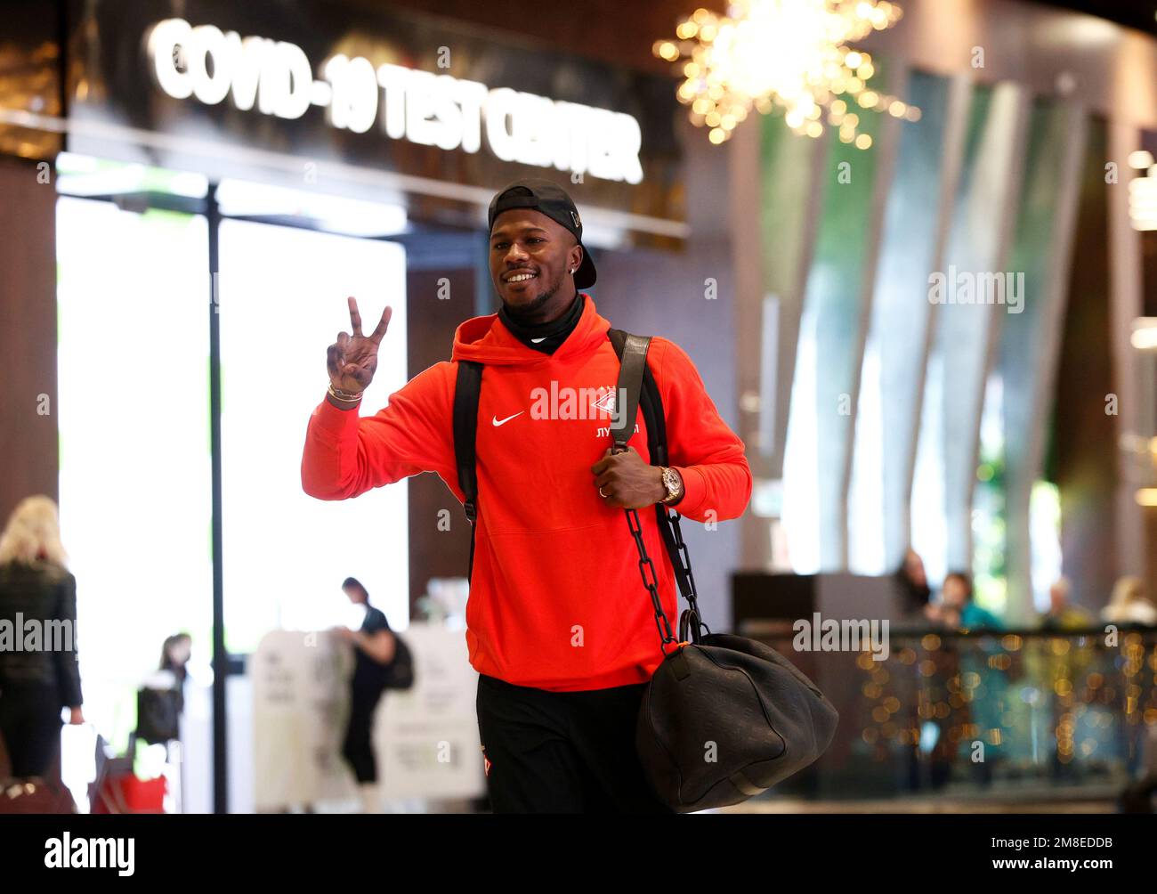 MOSCOW, RUSSIA, JANUARY 13, 2023. Departure of Spartak players to the ...