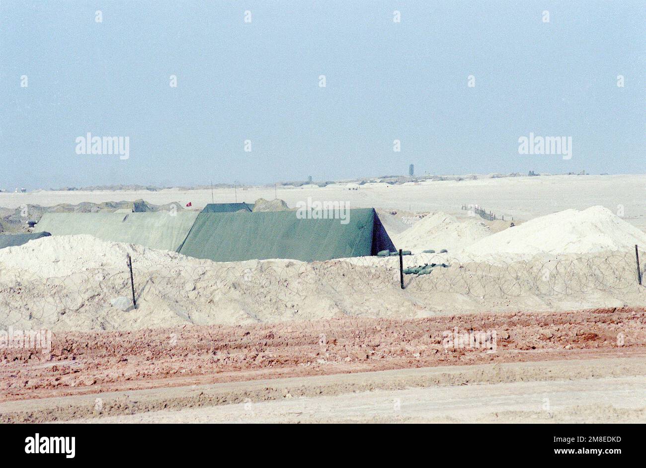 An overview of a section of the Combat Service Support Detachment 10 ...