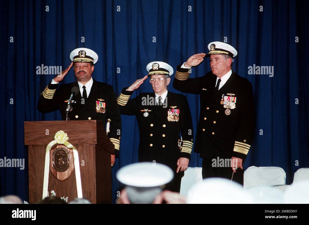 VADM Joseph P. Reason, VADM Leon A. Edney, Supreme Alied Commander ...
