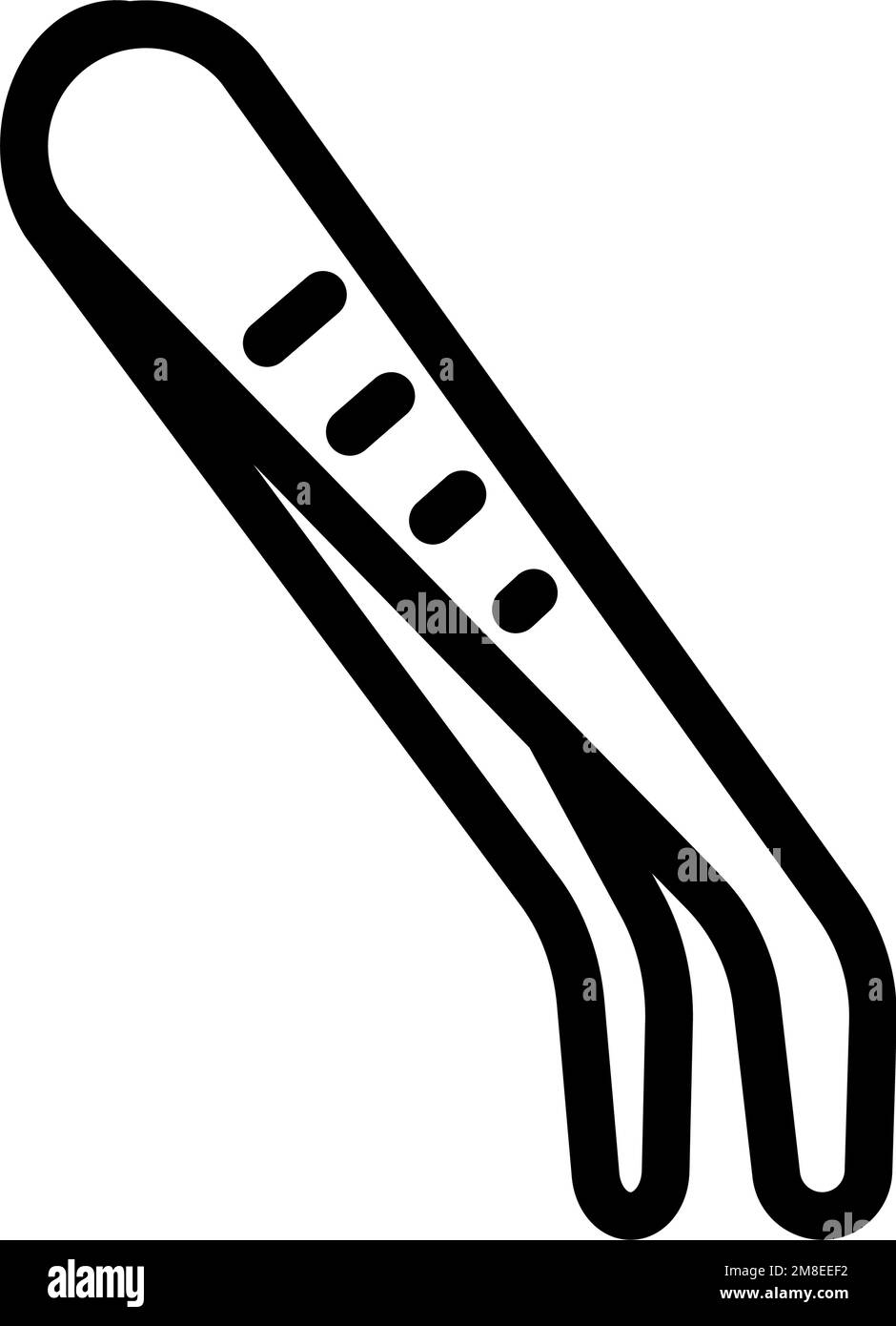 tweezers first aid line icon vector. tweezers first aid sign. isolated ...