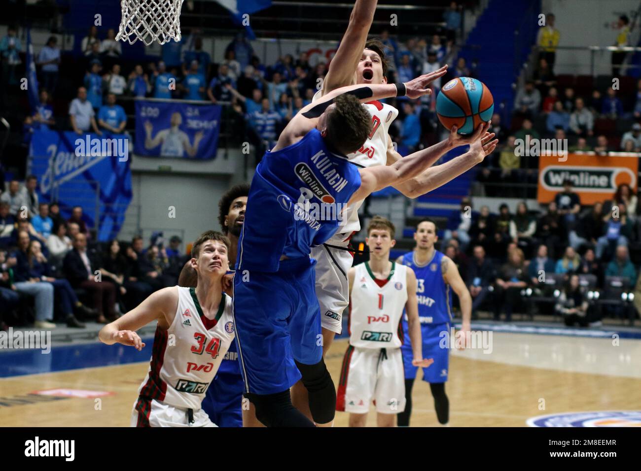 Saint Petersburg, Russia, 10 January 2023: Basketball, VTB United ...