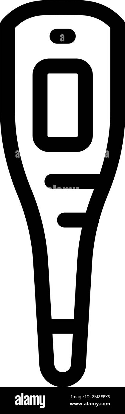 oral thermometer first aid line icon vector. oral thermometer first aid ...
