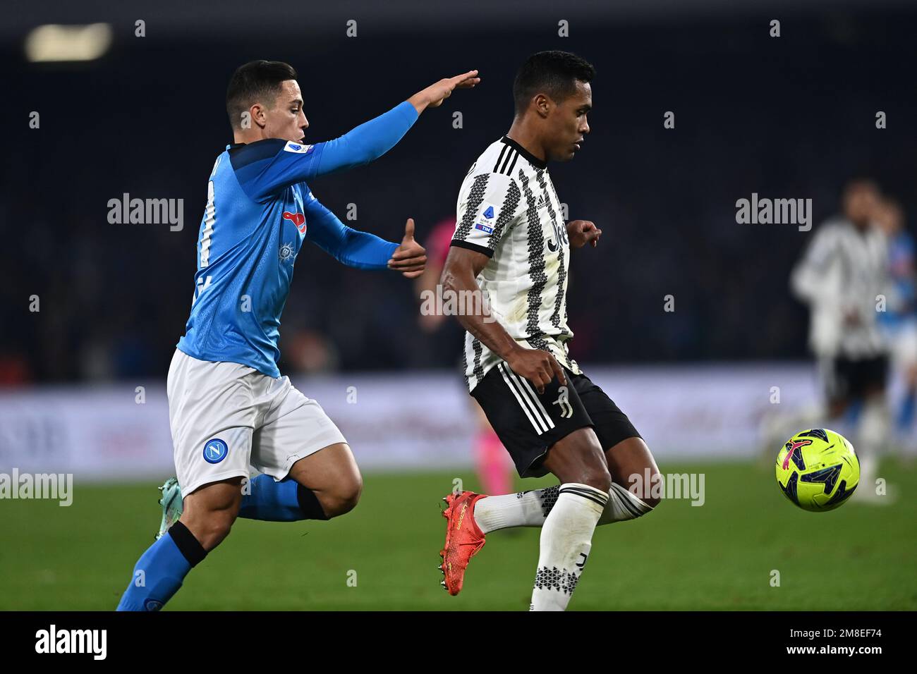 Alex Sandro Lobo Silva (Juventus)Giacomo Raspadori (Napoli) during the ...