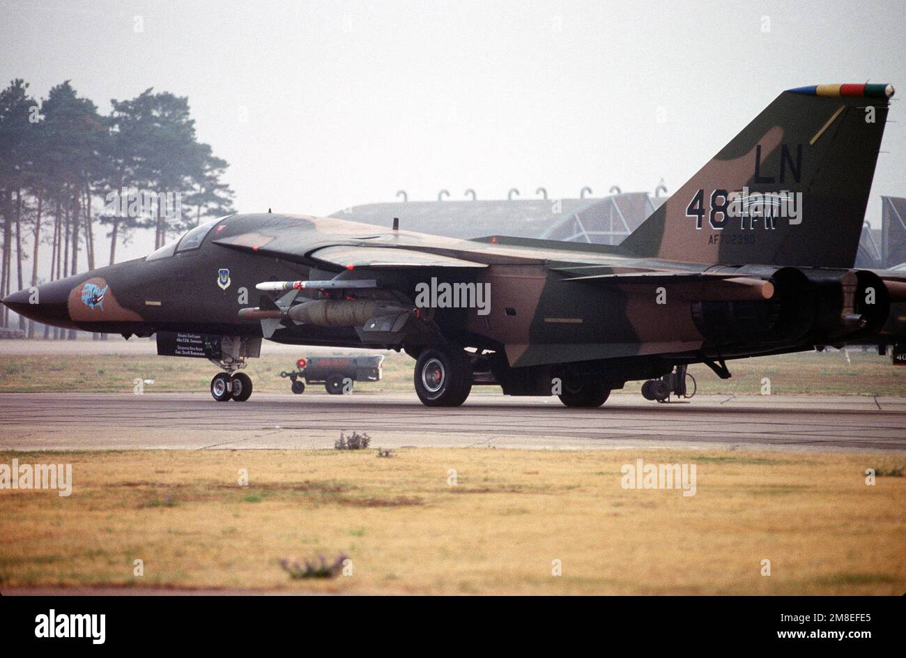 A 48th Tactical Fighter Wing F-111F aircraft dubbed the "Miss Liberty ...