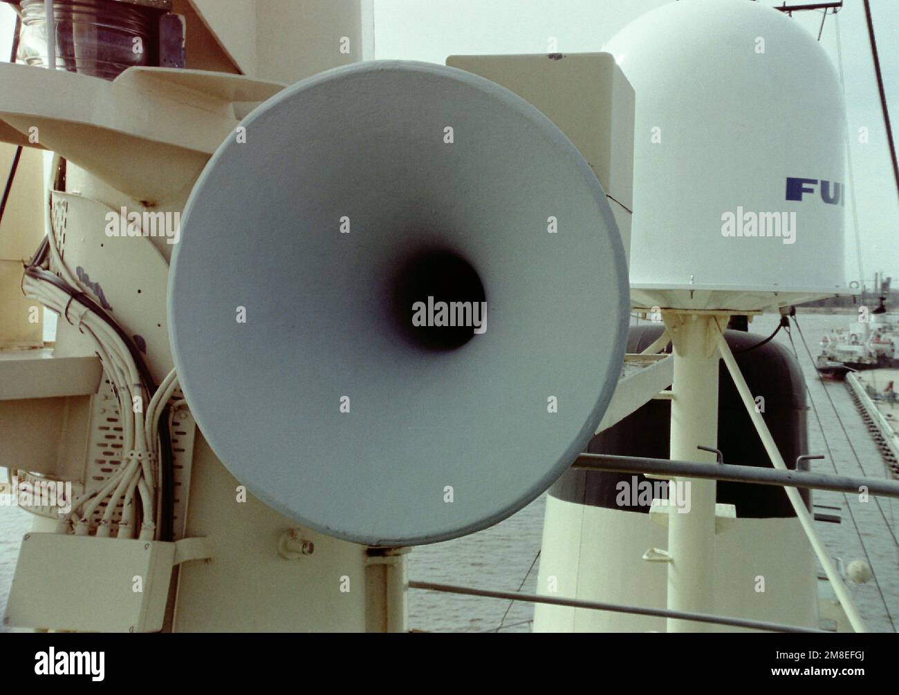Siren on the icebreaker "Varma" and ship navigation equipment Stock ...