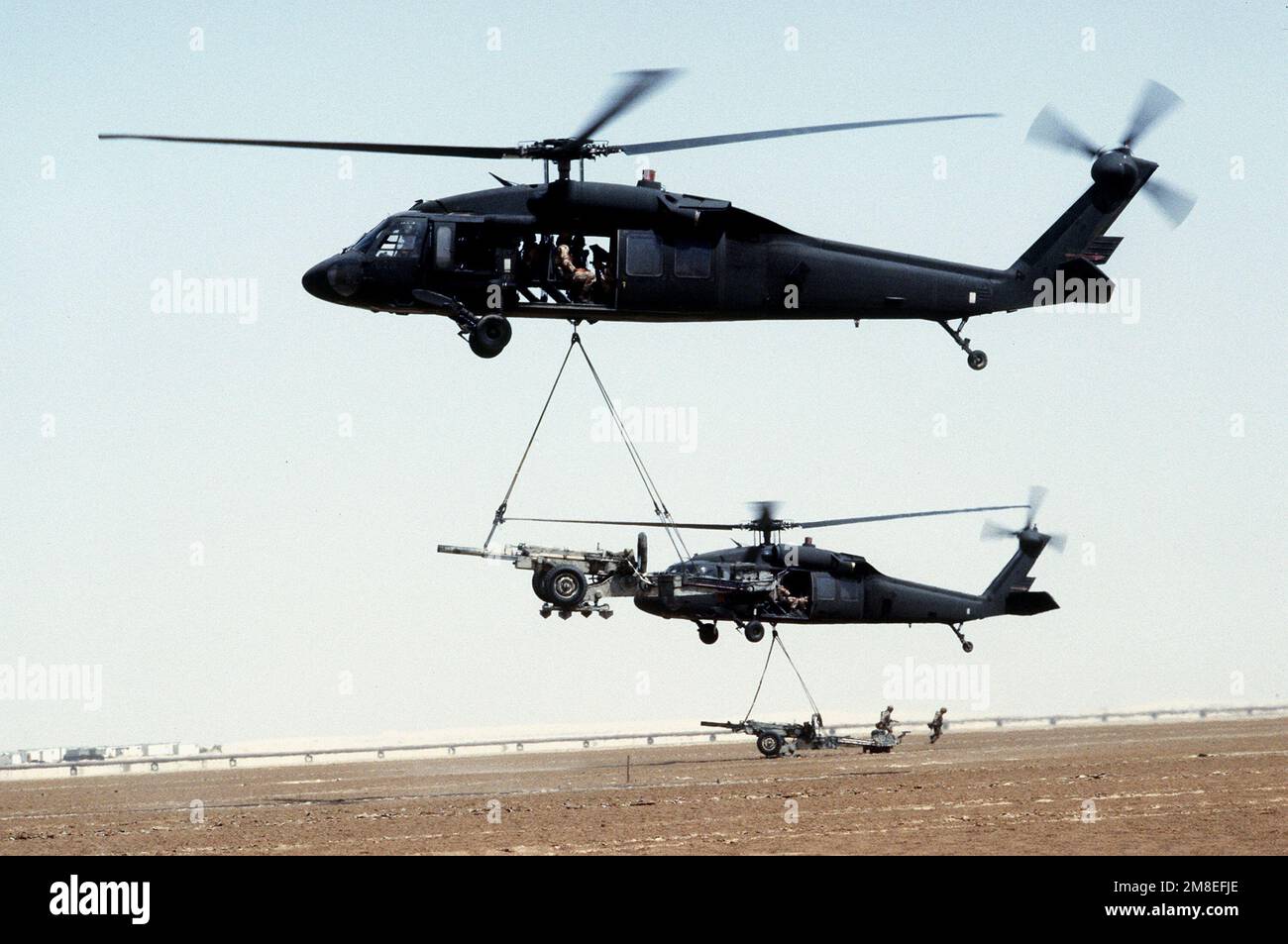 UH-60 Black Hawk (Blackhawk) helicopters of the 2nd Battalion, 82nd ...