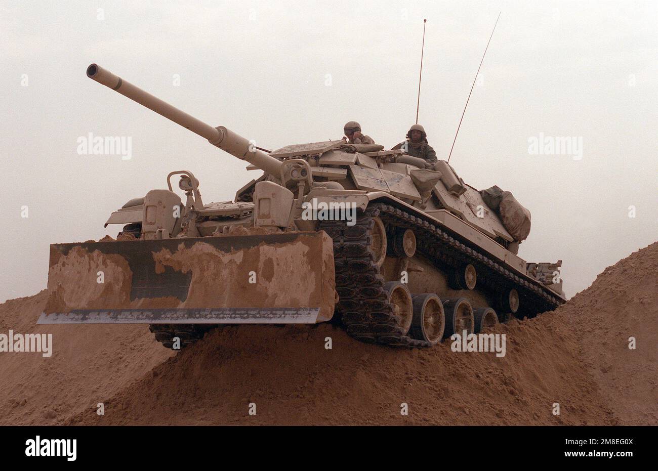 Marines from Company D, 2nd Tank Battalion, drive their M-60A1 main ...