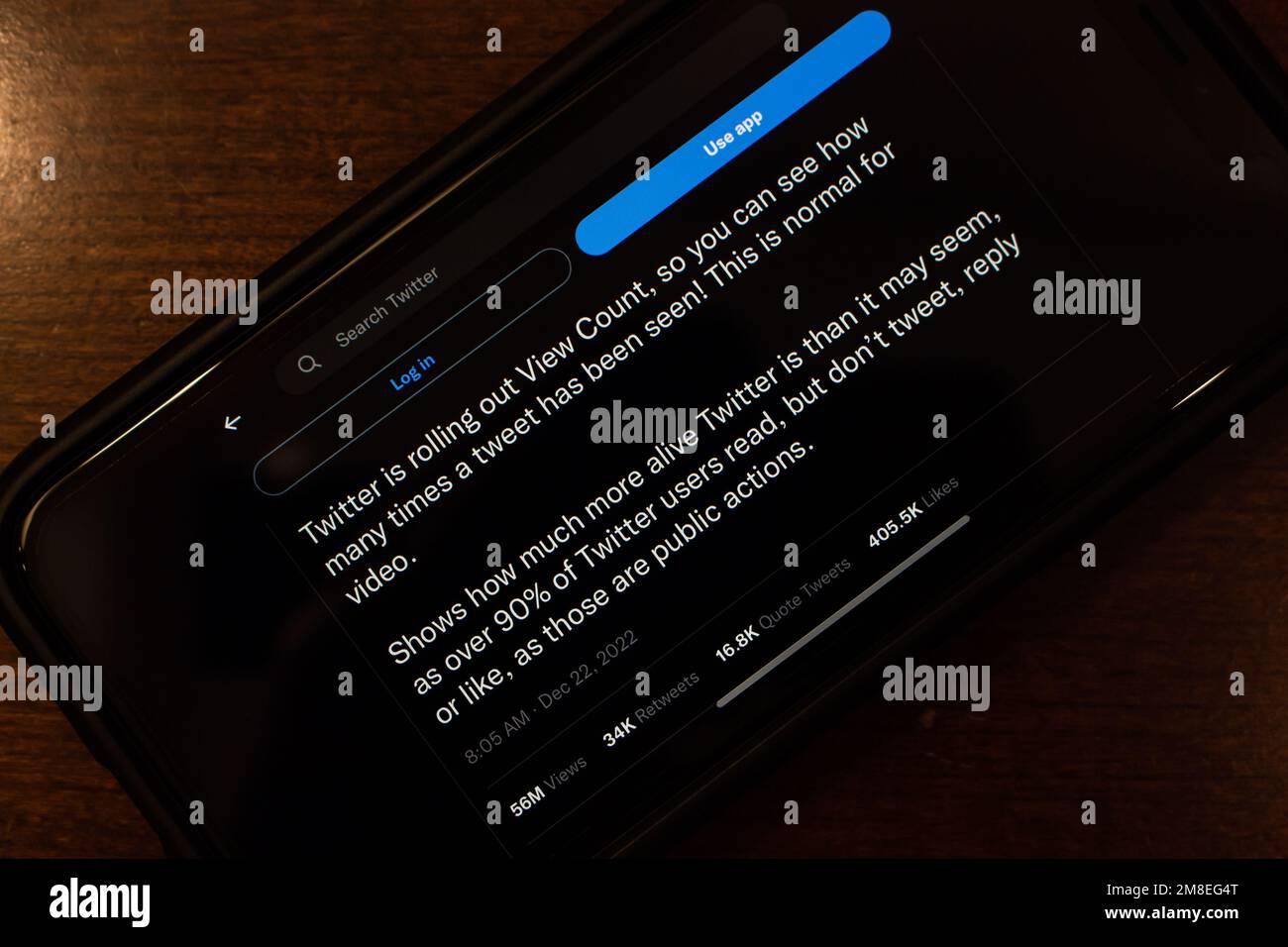 Twitter view count hi-res stock photography and images - Alamy