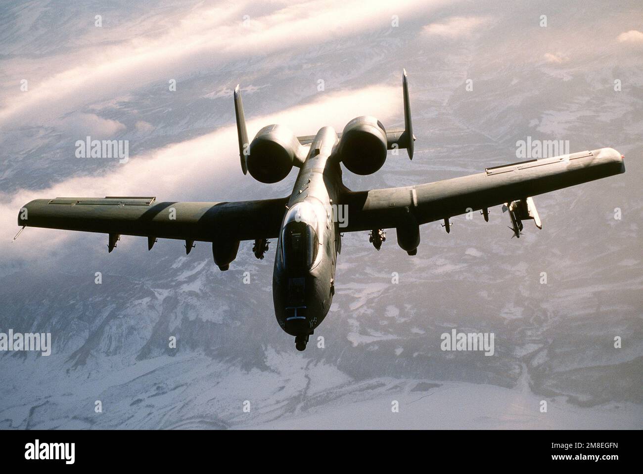 An A-10A Thunderbolt aircraft from the 343rd Tactical Fighter Wing ...