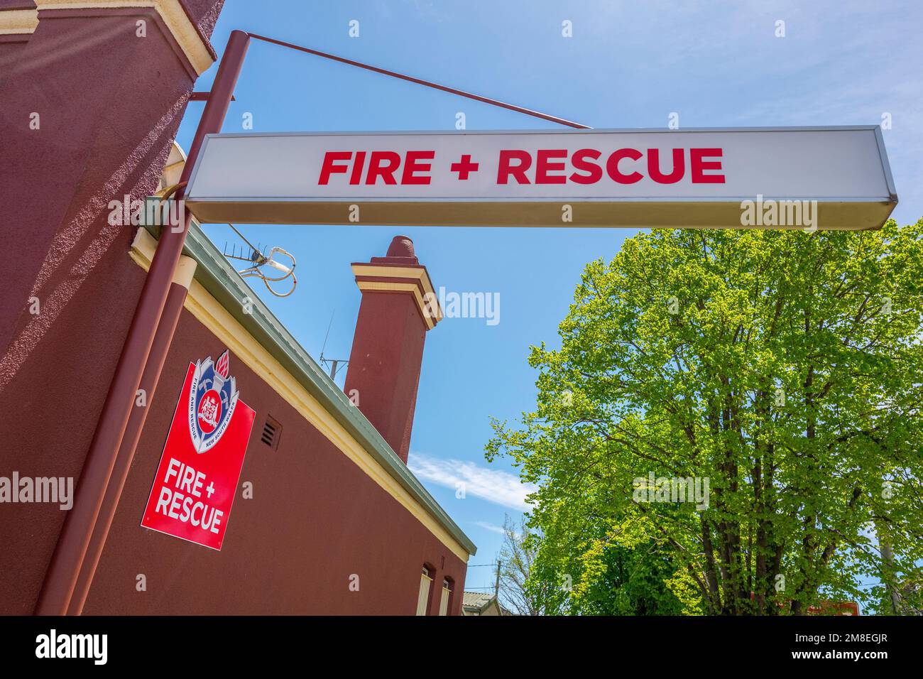 The Fire and Rescue station at Glen Innes in northern new south wales ...