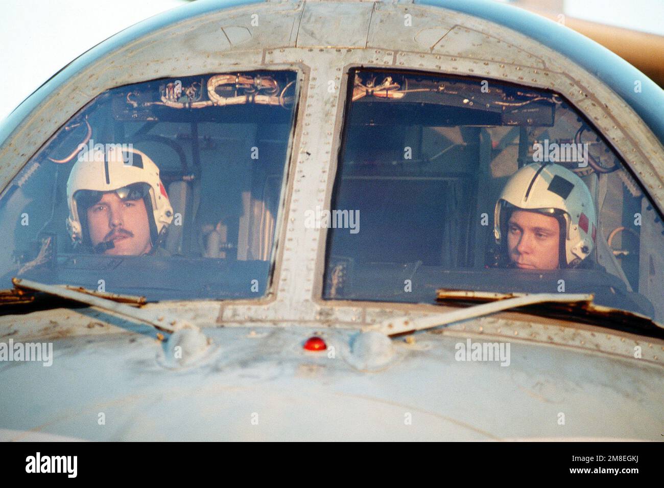 The pilots of an Air Anti-submarine Squadron 30 (VS-30) S-3B Viking ...