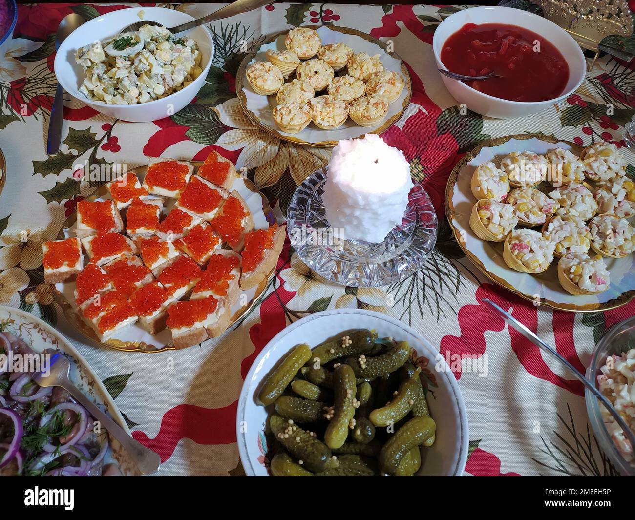 New Year's table - 2023 in Riga Stock Photo - Alamy