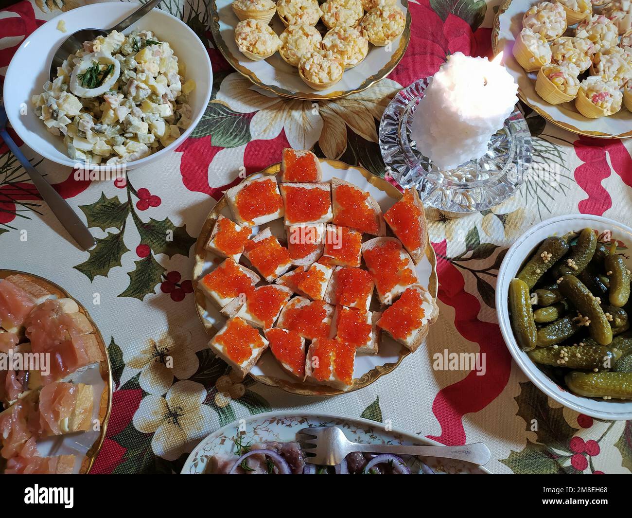 New Year's table - 2023 in Riga Stock Photo - Alamy