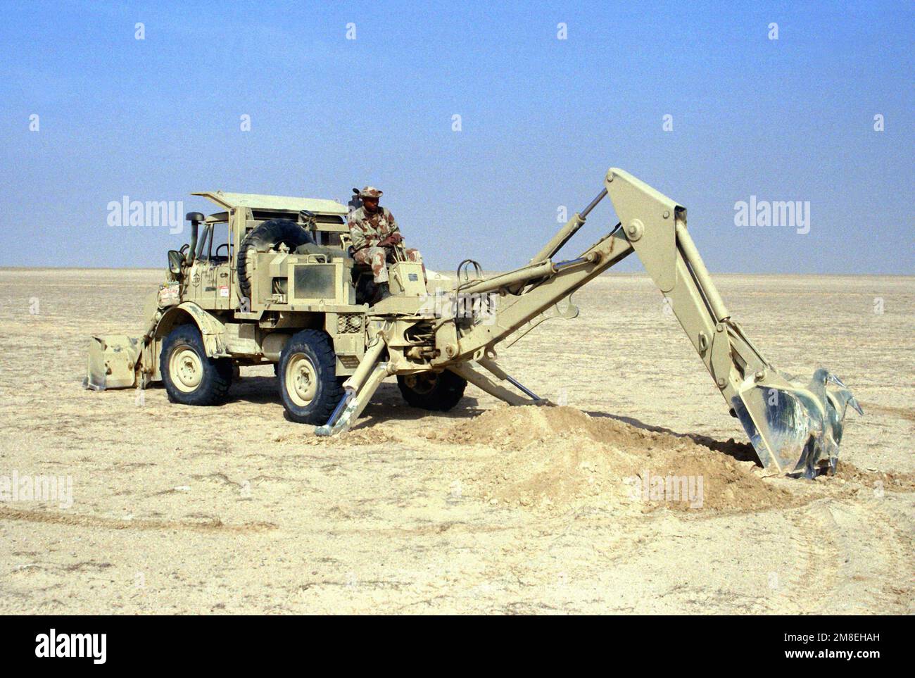 LCPL A.W. Chatman of the 2nd Combat Engineer Battalion operates the ...