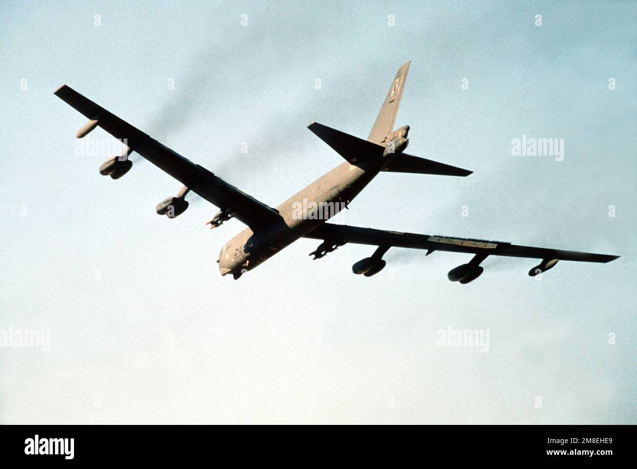 A B-52G Stratofortress bomber aircraft of the 410th Bomb Wing, K.I ...