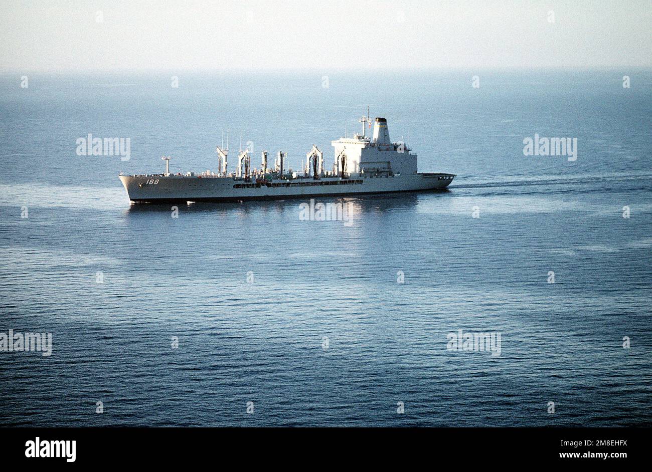 A port view of the fleet oiler USNS JOSHUA HUMPHREYS (T-AO-188 ...