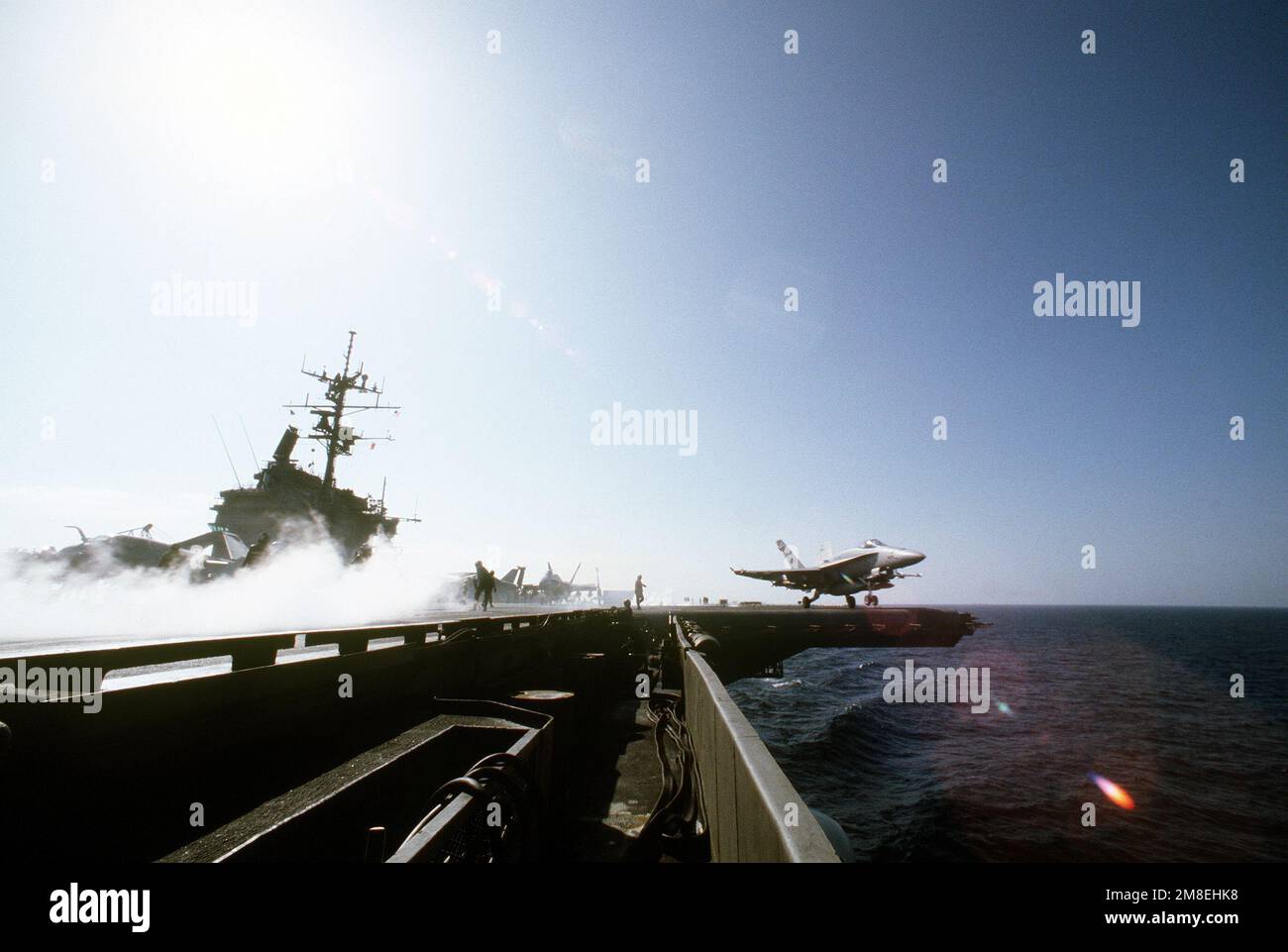 A Strike Fighter Squadron 81 (VFA-81) F/A-18C Hornet aircraft is ...