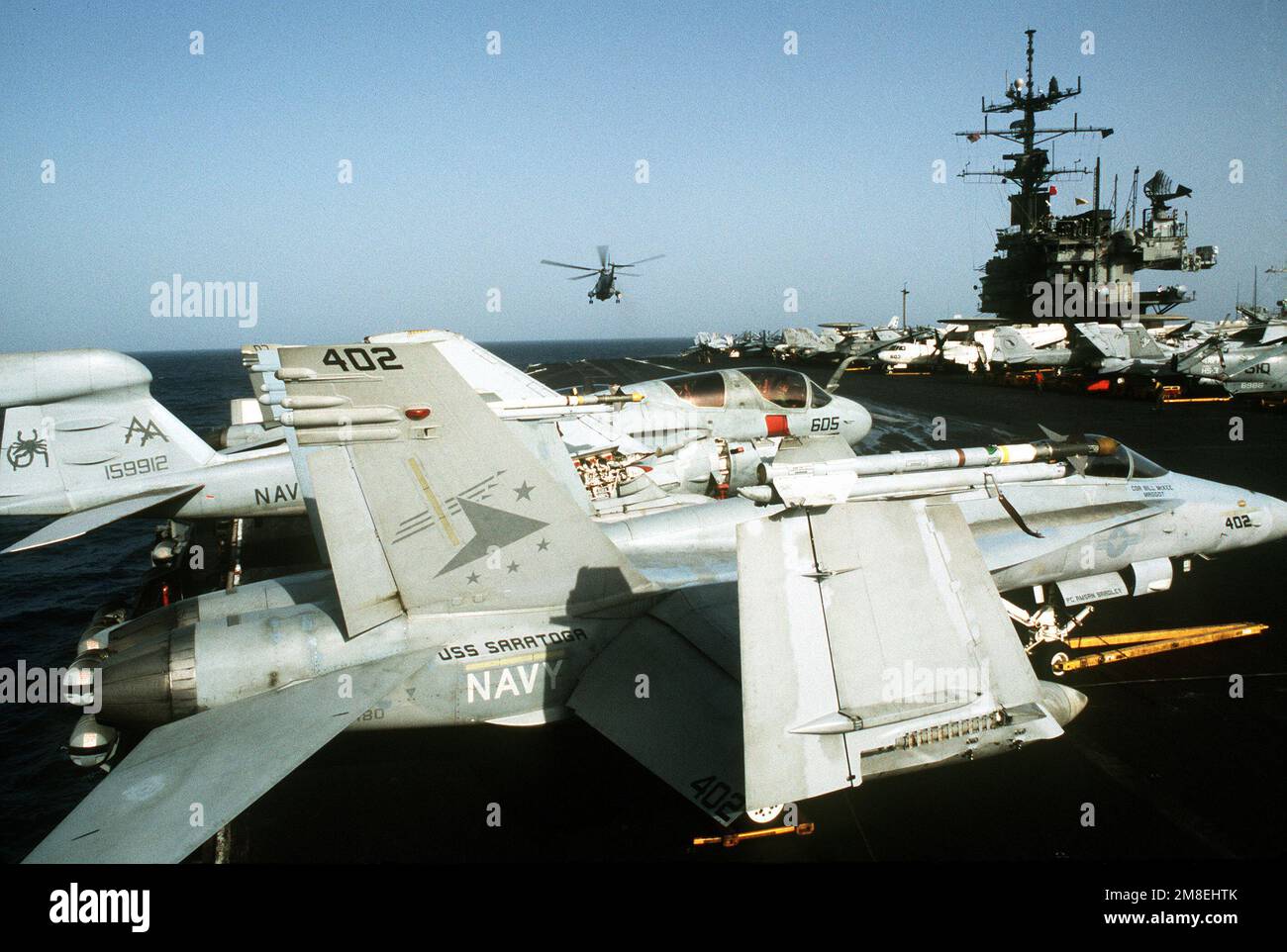 A Strike Fighter Squadron 81 (VFA-81) F/A-18C Hornet aircraft ...