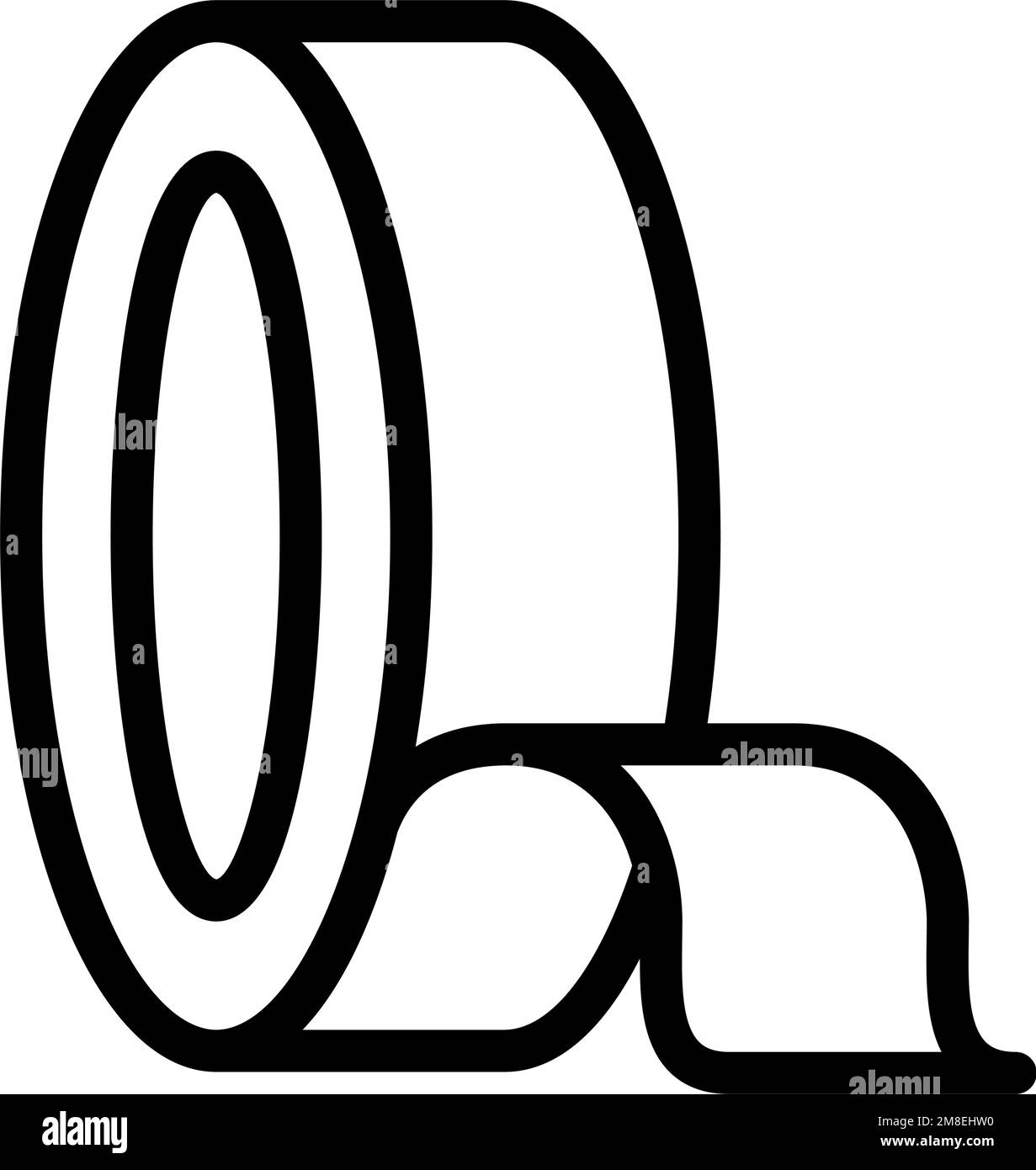 adhesive cloth tape first aid line icon vector. adhesive cloth tape ...