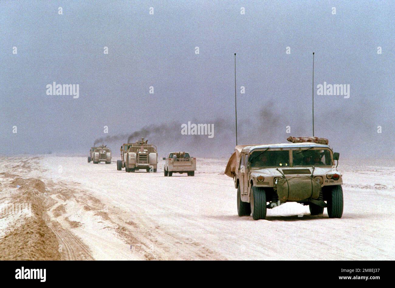 A U.S. Army M998 High-Mobility Multipurpose Wheeled Vehicle (HMMWV ...