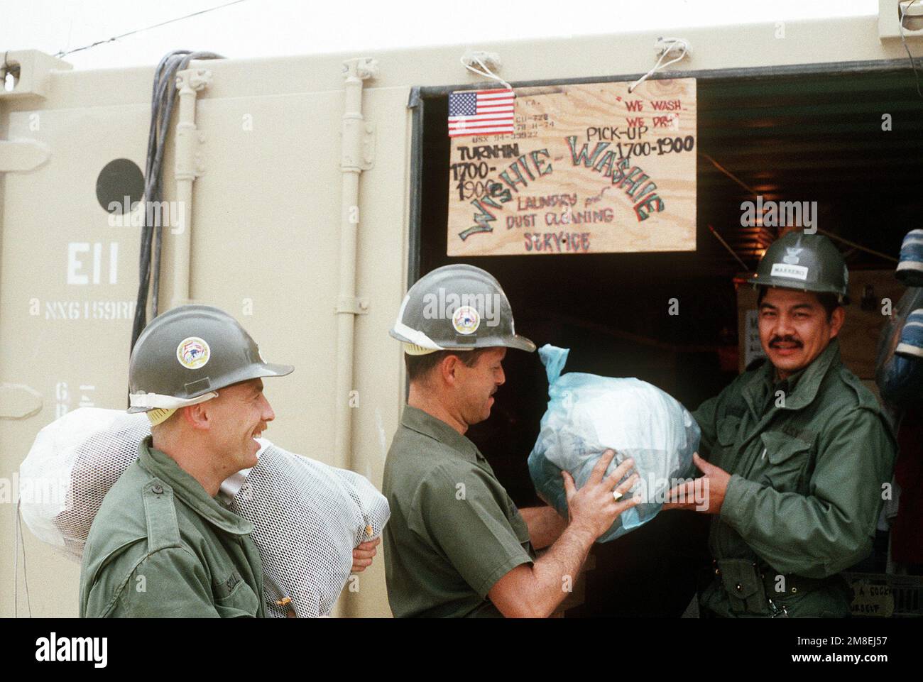 Seabees assigned to Naval Mobile Construction Battalion Five (NMCB-5 ...