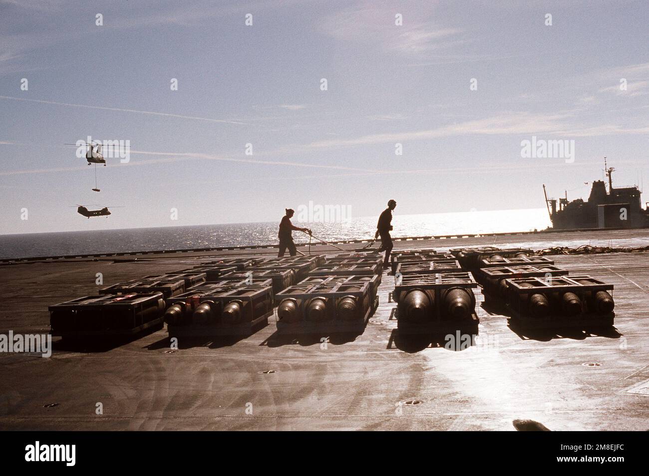 Crates of Mark 82 500-lb. bombs and Mark 84 2,000-lb. bombs line the ...