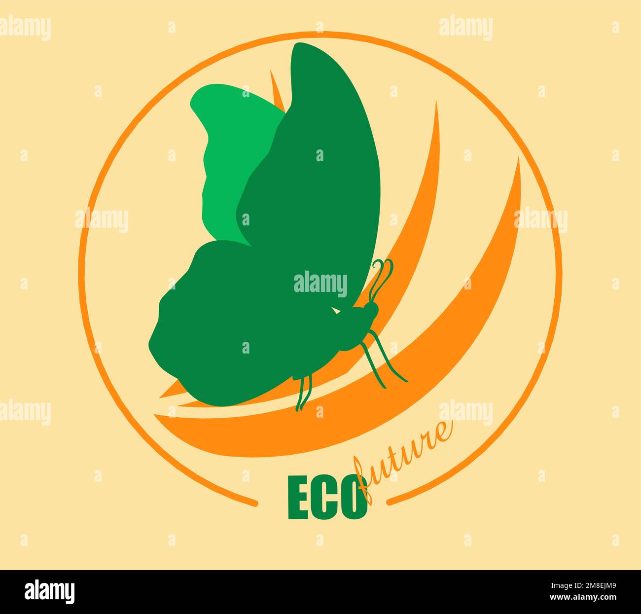 butterfly eco symbol vector illustration for design Stock Vector Image ...
