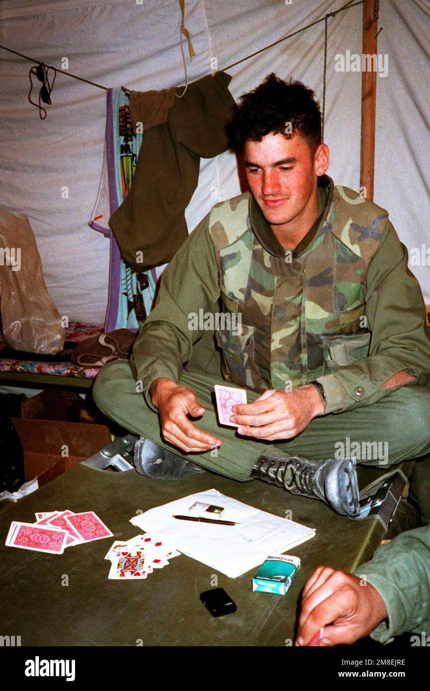 PETTY Officer 3rd Class Arnand LeBlanc, A Seabee with Naval Mobile ...