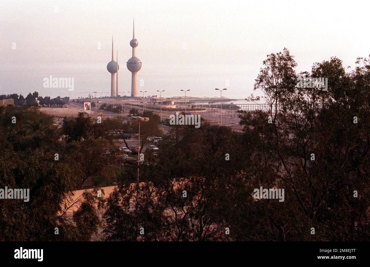 A view of a portion of the city after its liberation during Operation ...