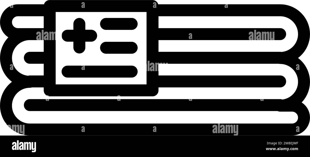 emergency blanket first aid line icon vector. emergency blanket first ...