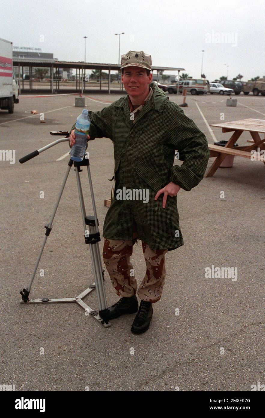 CHIEF PETTY Officer Keith Lebling of the Navy Broadcasting Service ...