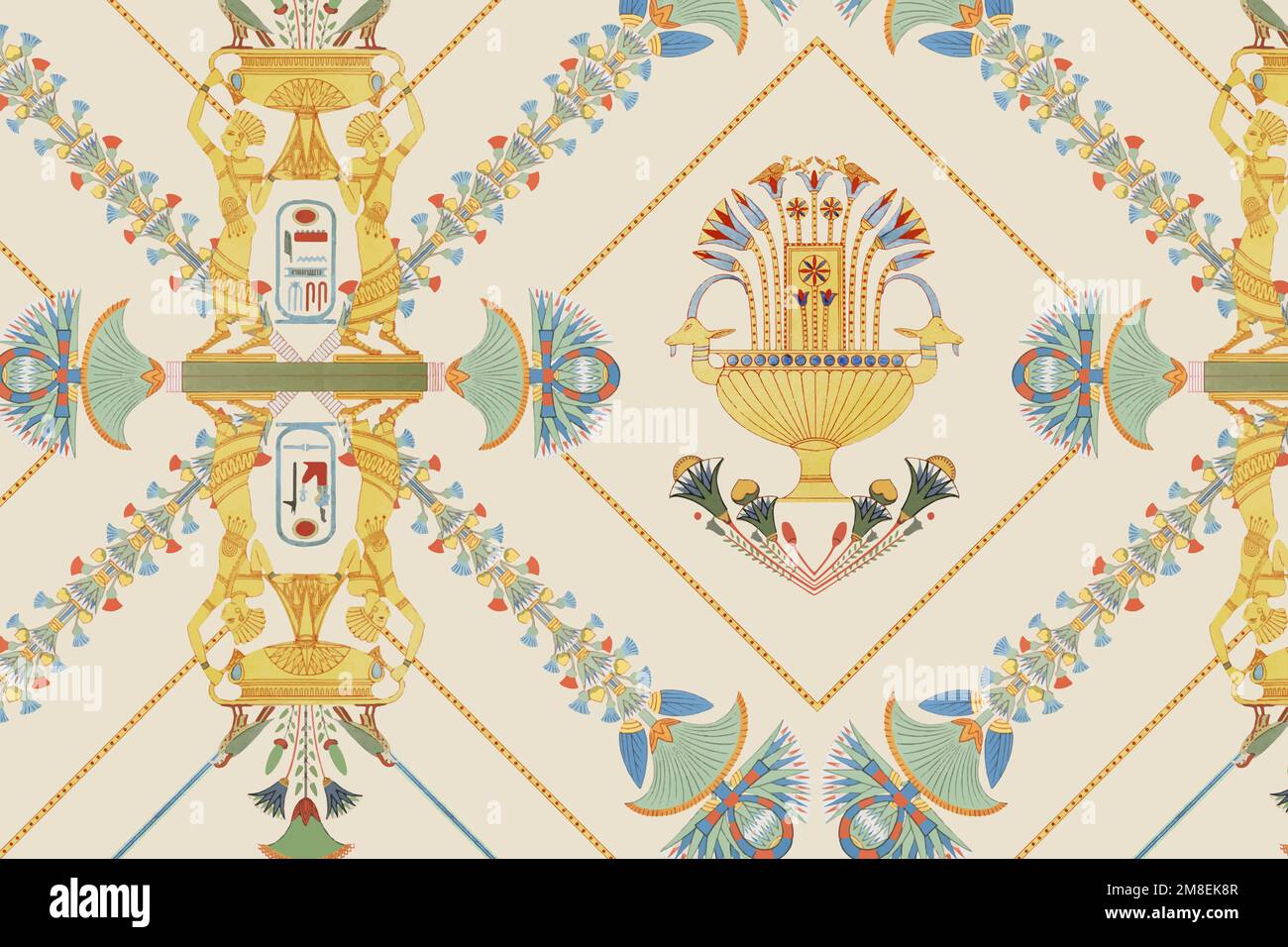 Egyptian vector ornamental seamless pattern background Stock Vector ...